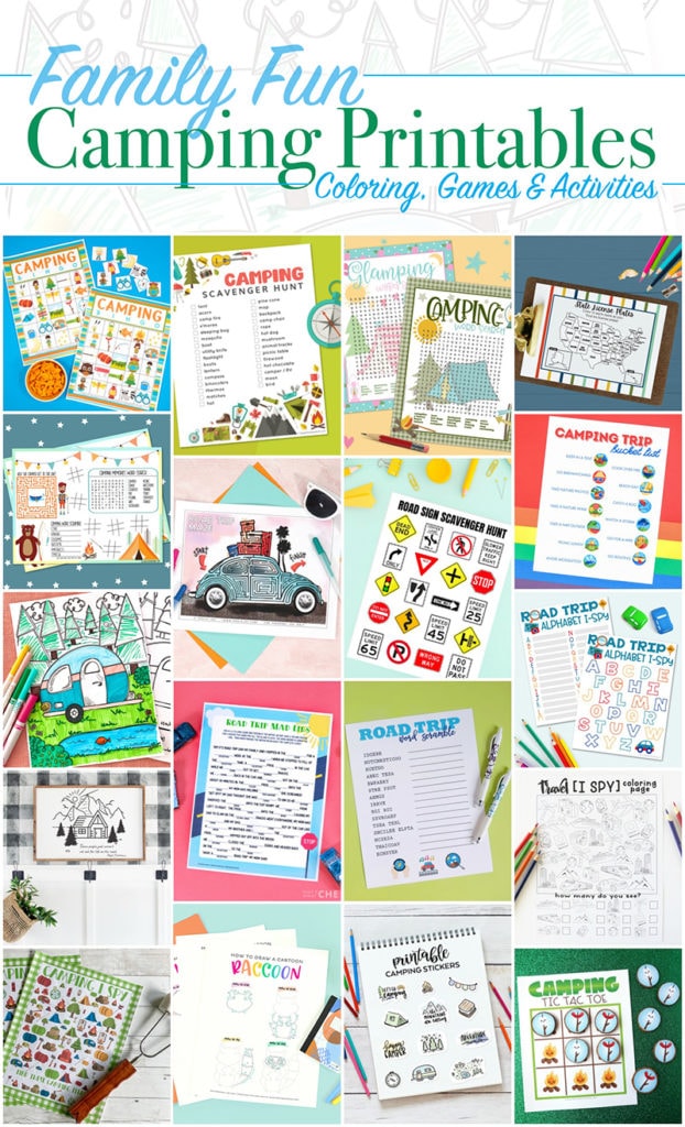 Free Family Fun Camping Printables - 100 Directions