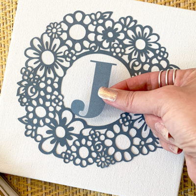 Floral Fancy Cut Monogram SVG - 100 Directions