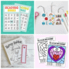 Floral Printable Bookmark and Reading Log to Color - 100 Directions