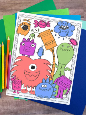 Cute Monster Printables - 100 Directions