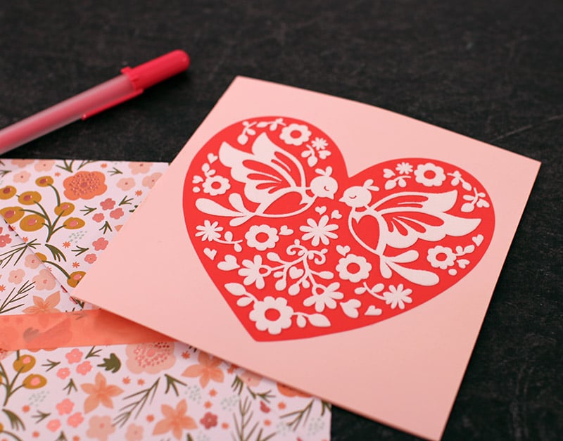 Valentine's Day Cards to Make with Cricut - 100 Directions