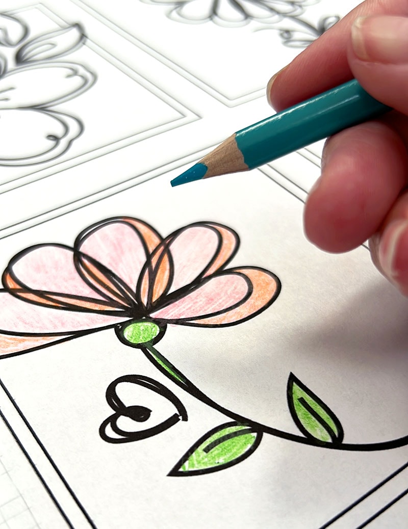 Printable Mini Flower Coloring Pages - 100 Directions