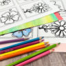 Printable Mini Flower Coloring Pages - 100 Directions