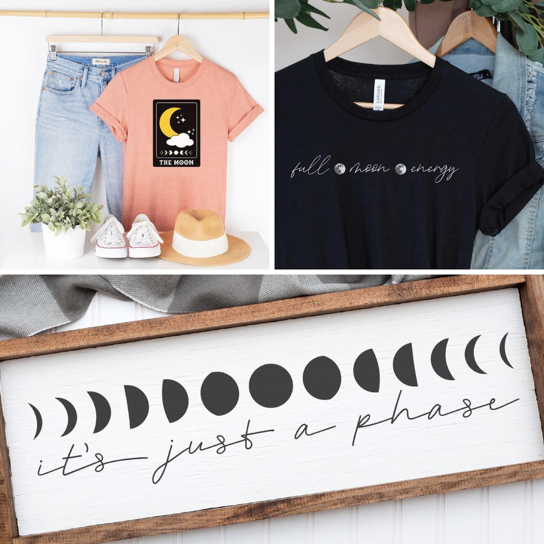 Celestial Moon SVGs and Project Ideas - 100 Directions