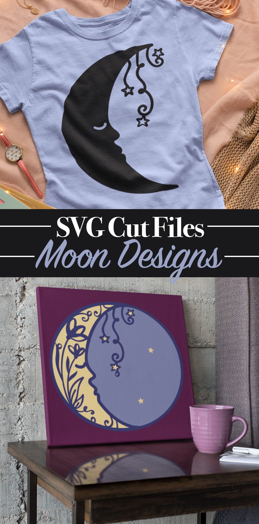 Celestial Moon SVGs and Project Ideas - 100 Directions