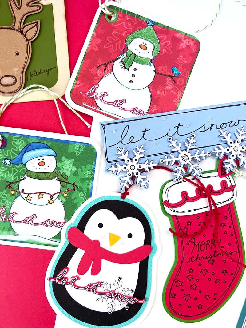 Christmas Gift Tags to Make with Your Cricut - 100 Directions