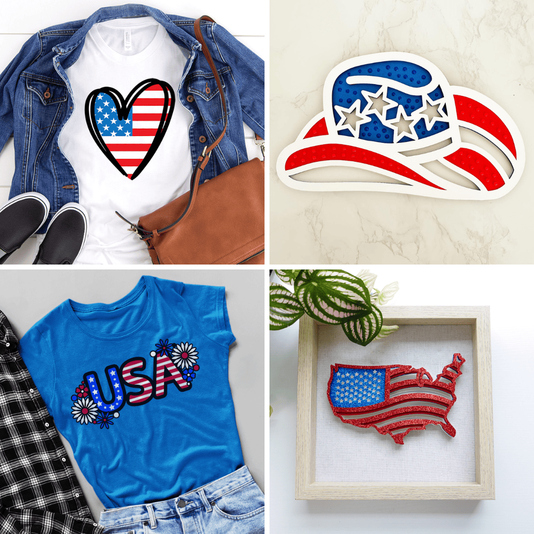 Patriotic SVG Files for Cricut - 100 Directions