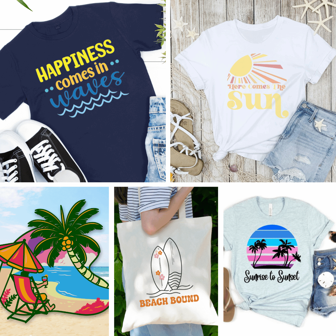Beach SVG Files and Project Ideas - 100 Directions