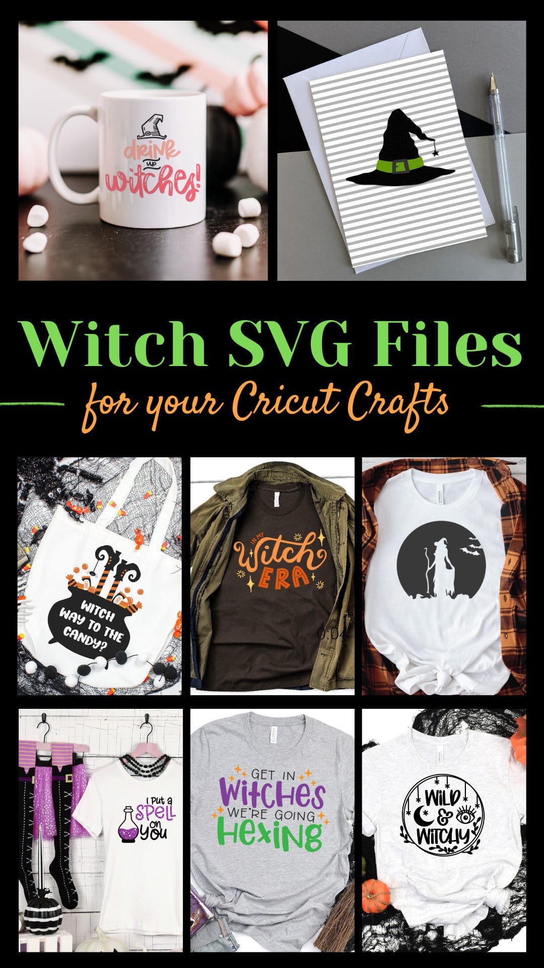 Witch SVG Files for DIY Projects - 100 Directions
