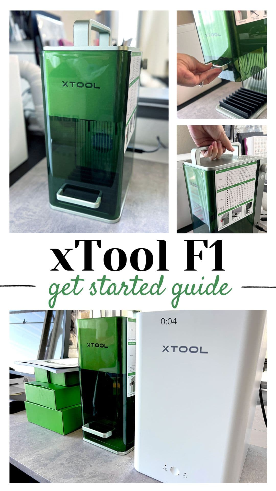 xTool F1 Portable RI and Diode Laser Engraver - Get Started Guide - 100 ...