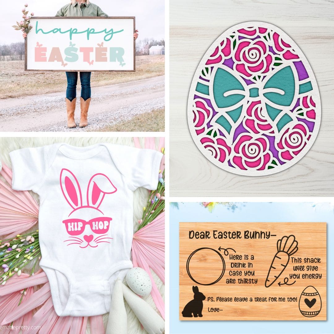 Easter Bunny Gift Tags SVG - 100 Directions