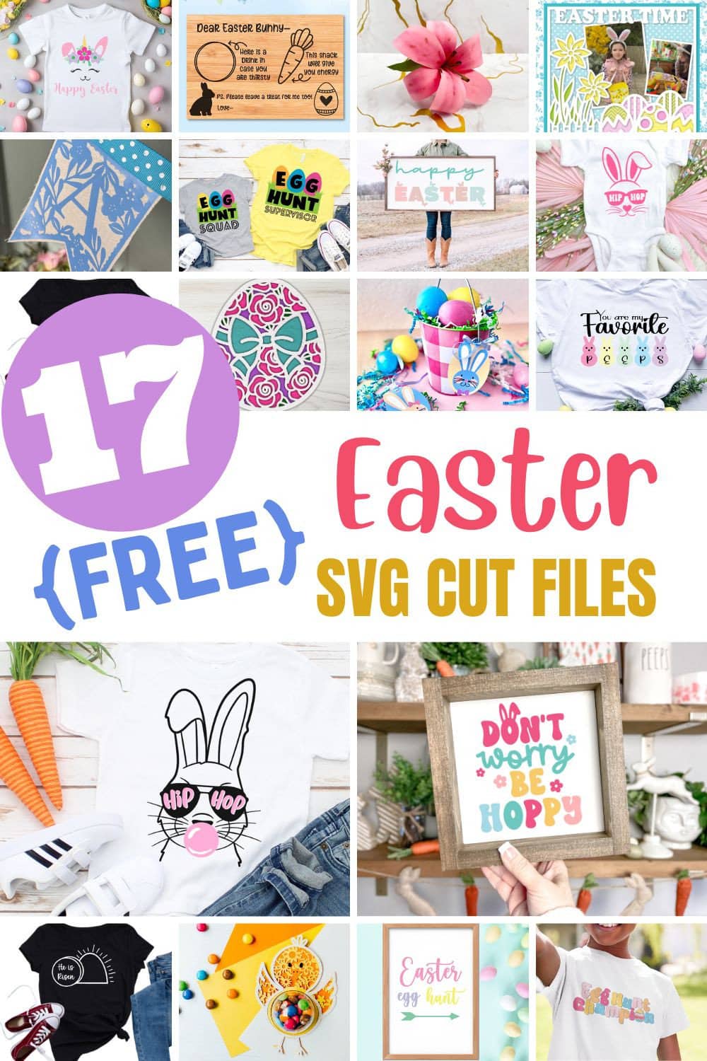 Easter Bunny Gift Tags SVG - 100 Directions