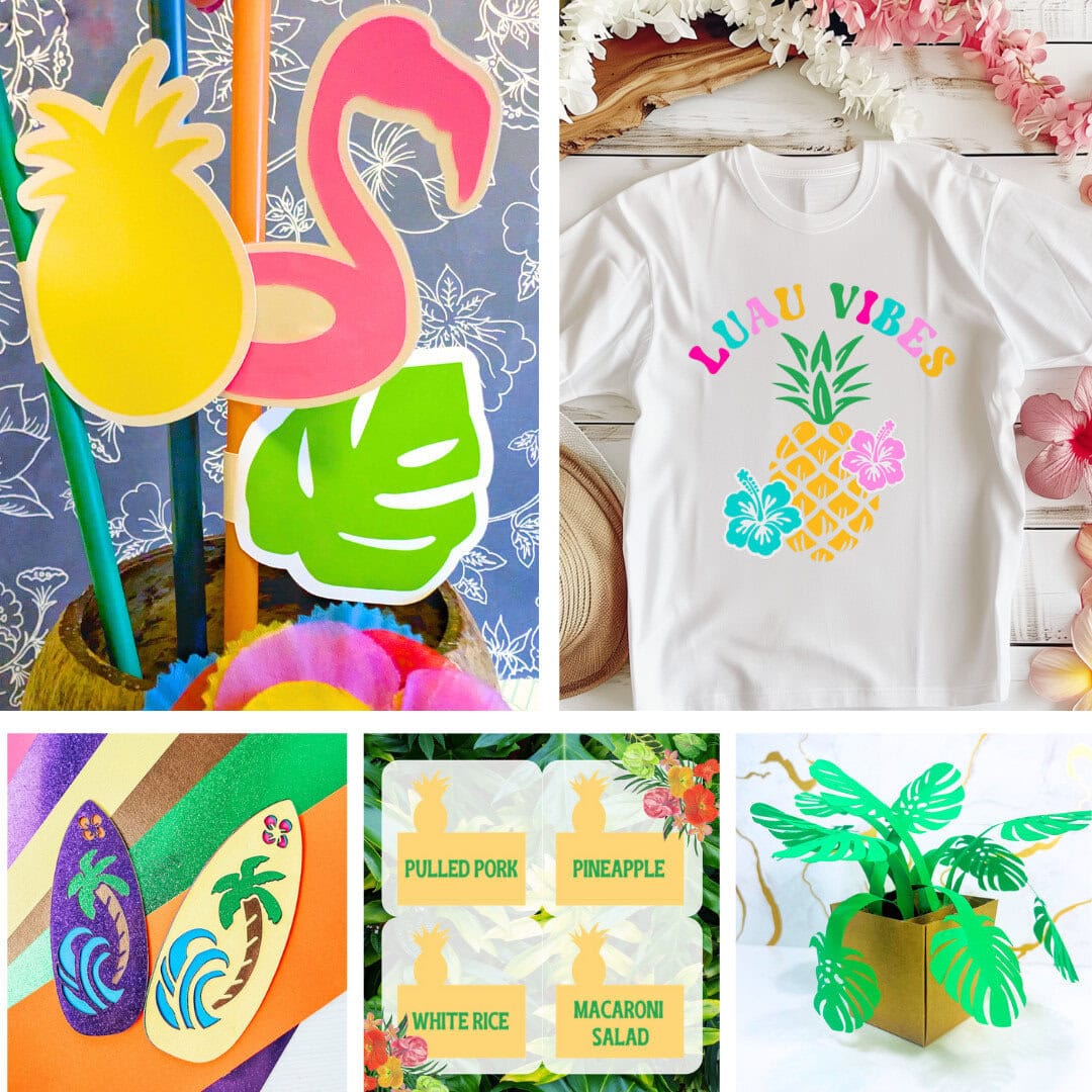 Make a Luau Party Card - 100 Directions